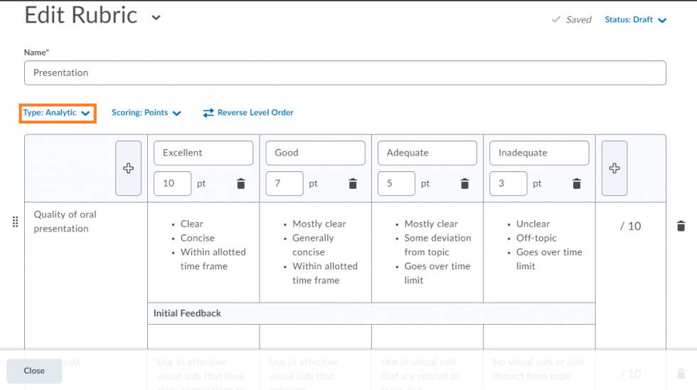 How do I add/edit a rubric in Brightspace? - Teach Anywhere