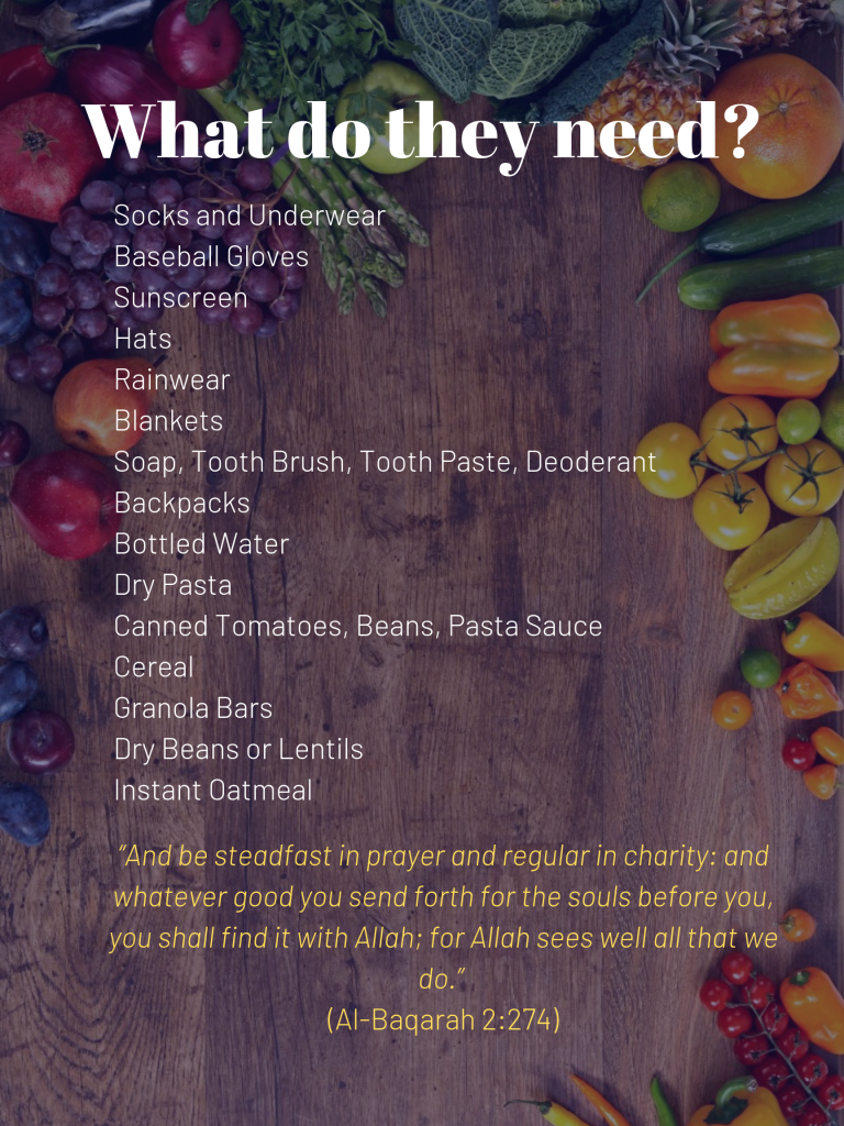 MSA and Masjid Food Drive – UVic Muslim Students' Association